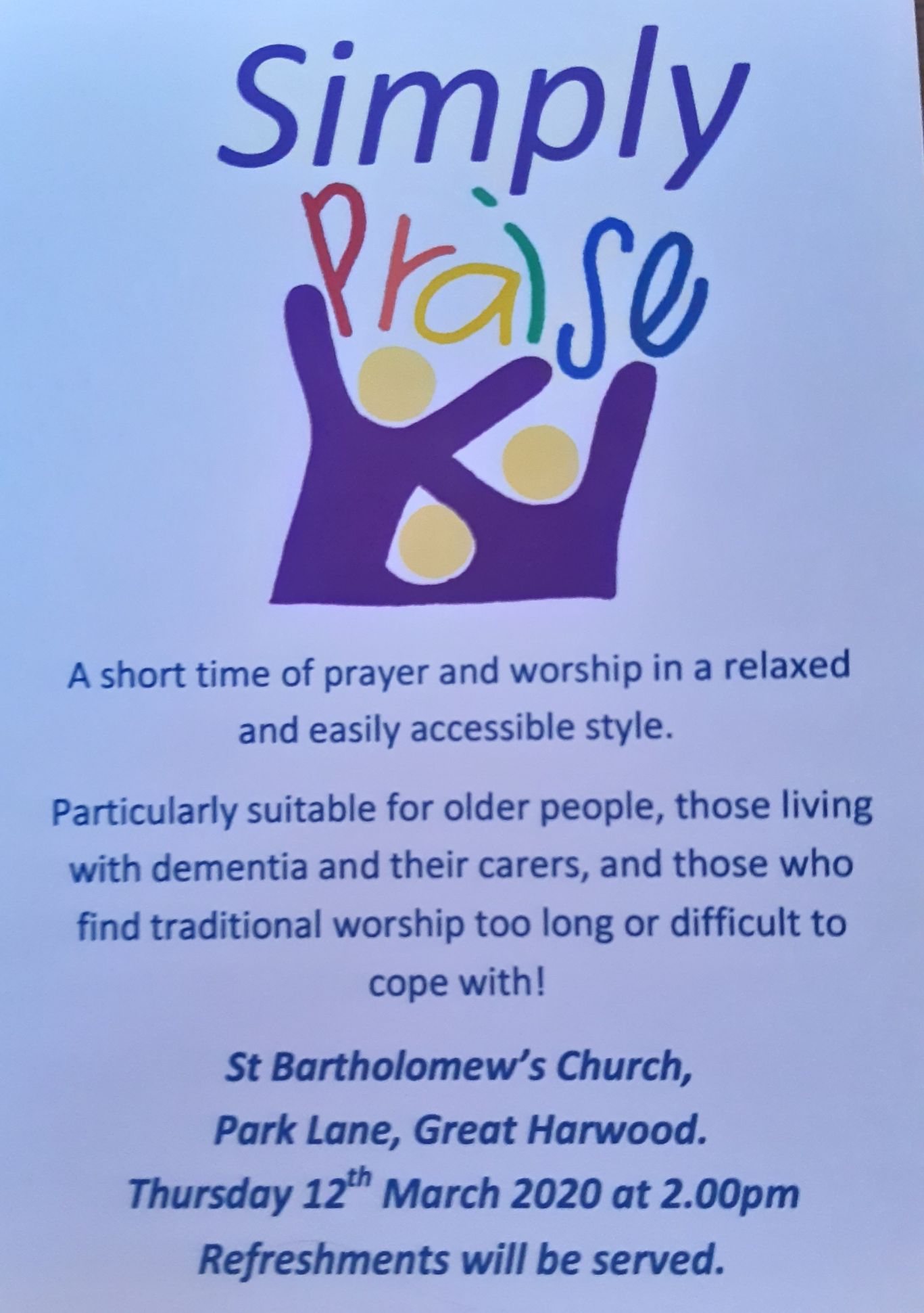 Simply Praise March 2020 - St Bartholomew's Church